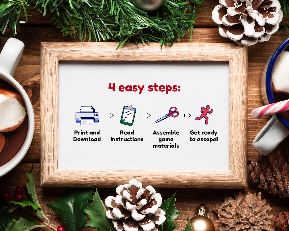 Christmas Escape Room Escape Room Kit Escape Room Printable - Etsy