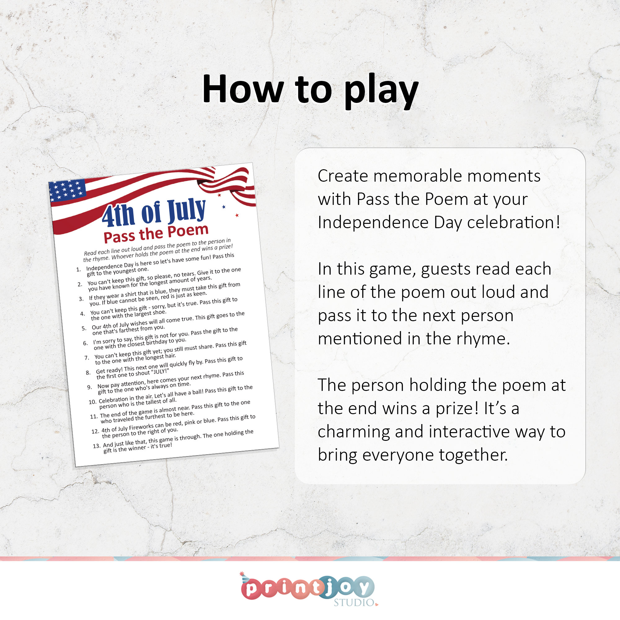 Pass the Present, 4th of July, Fourth of July Games, Pass the Gift Game ...