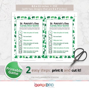 Candy Dice, St Patricks Day Games, Dice Games, Saint Patricks Day ...
