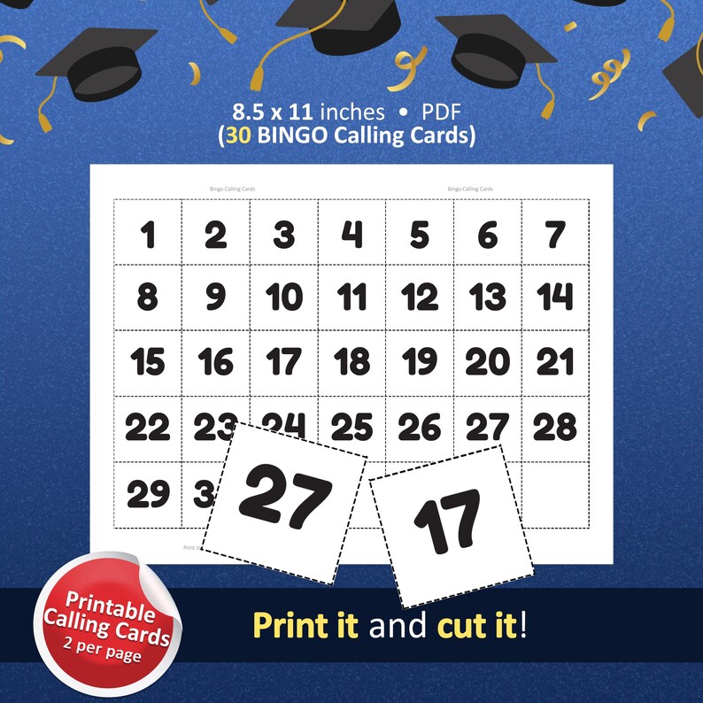Graduation Bingo Cards, Bingo Template, Graduation Games, Graduation ...