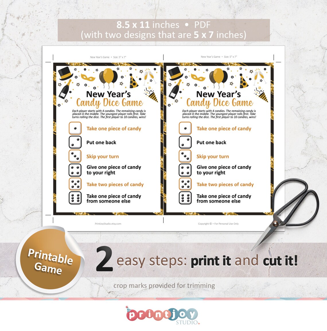 New Year Party Games Bundle, New Year Games Printable, New Years Eve ...