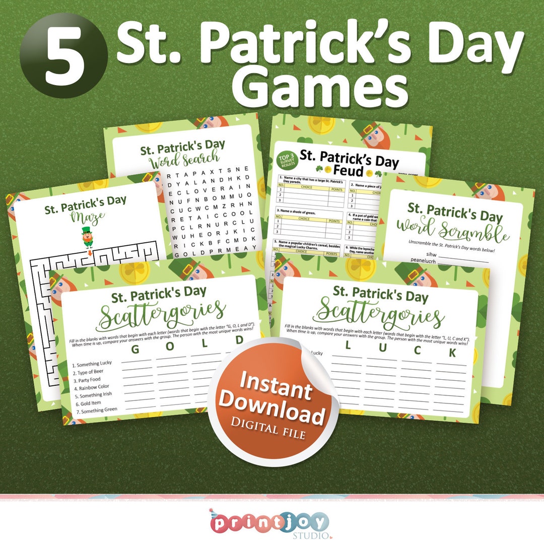 Juego del día de San Patricio, Día de San Patricio, Juegos familiares ...