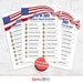 4th of July Printable Game, President Trivia Game, Fourth of July ...
