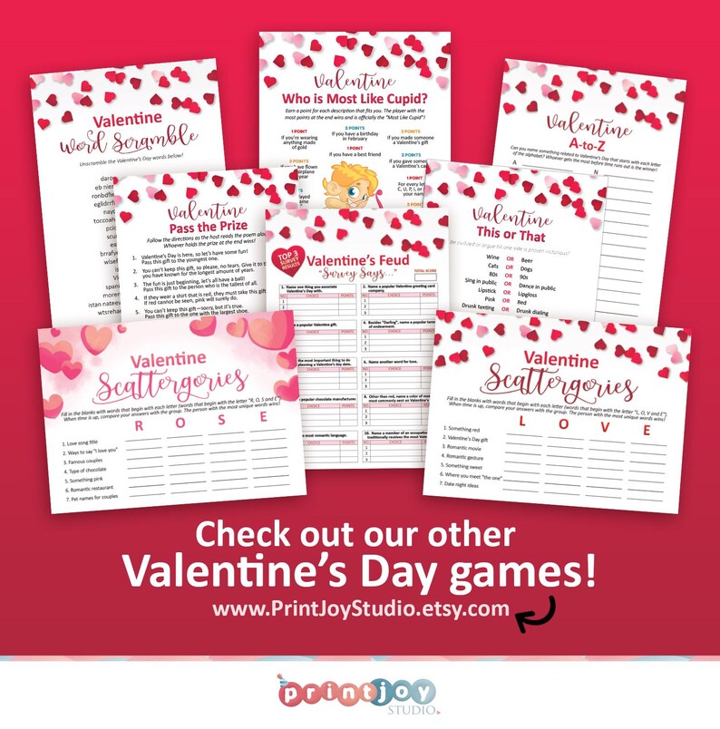 Valentine This or That, Printable Valentines Day Game, Group Games ...