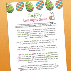 Left Right Game, Left Right Poem, Right Left Game, Easter Family Games ...