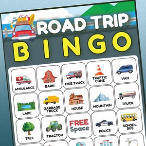 Roadtrip Bingo, Road Trip Games, Travel Bingo, Printable Games ...