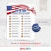 4th of July Printable Game President Trivia Game Fourth of - Etsy