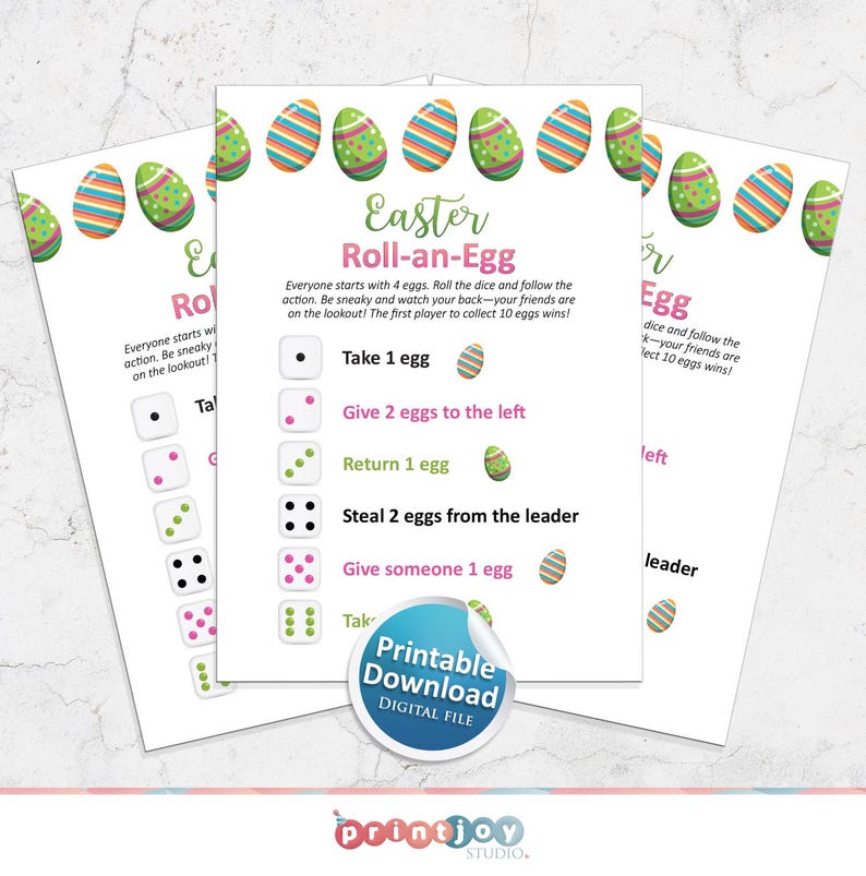 Easter Egg Games, Easter Games Printable Kids, Printable Games, Easter ...