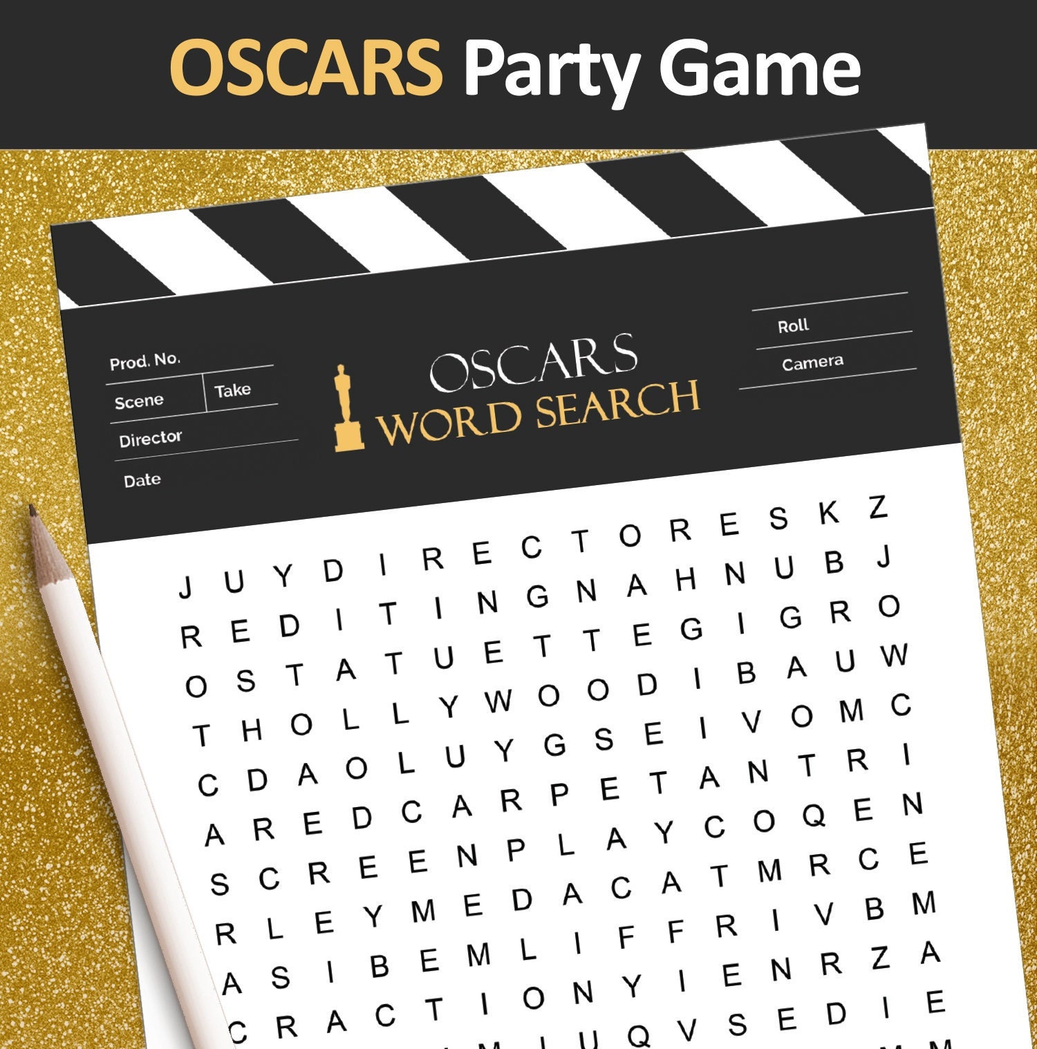 Party Favors & Games Oscars 2022 Movie themed party Printable games ...