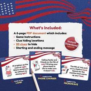 At Home Scavenger Hunt, 4th of July Games, Home Scavenger Hunt ...