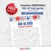 4th of July Printable Game, Fourth of July Party Ideas, Word Scramble ...