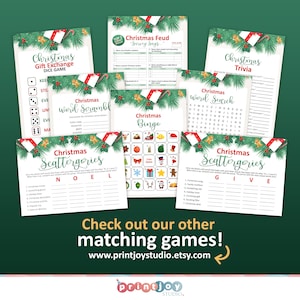 Outdoor Christmas Scavenger Hunt, Scavenger Hunt for Kids, Printable ...