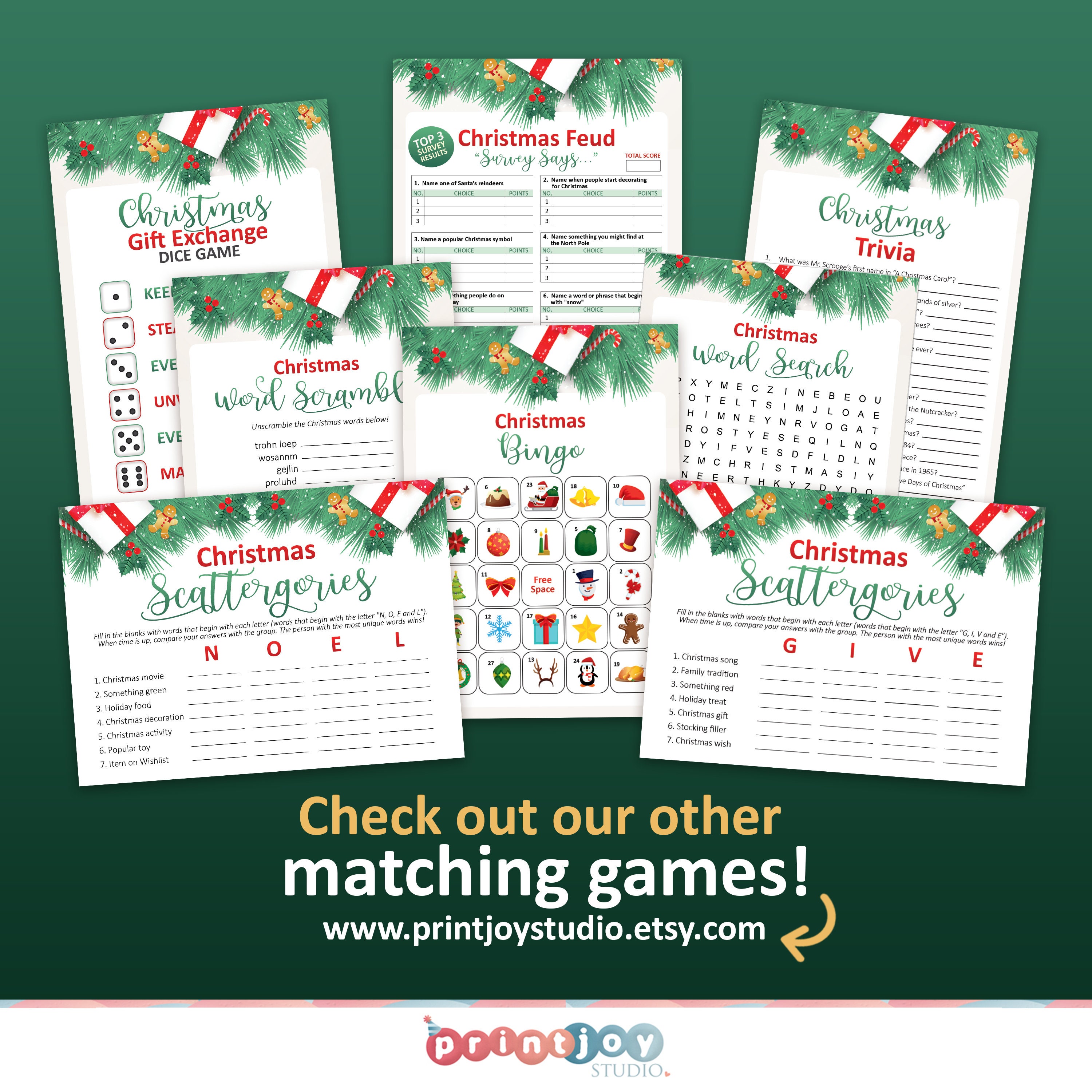 Outdoor Christmas Scavenger Hunt, Scavenger Hunt for Kids, Printable ...