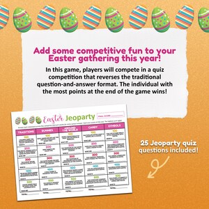 Easter Jeopardy, Easter Trivia, Games for Adults, Trivia Questions ...