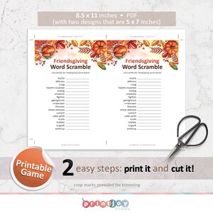 Friendsgiving Games, Friendsgiving Party Game, Thanksgiving Friends ...