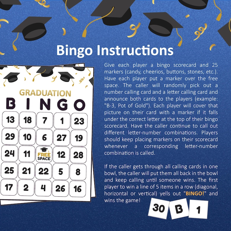 Graduation Bingo Cards, Bingo Template, Graduation Games, Graduation ...