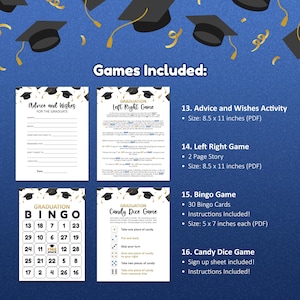 2025 Graduation Games, Graduation Bundle, Class of 2025, Graduation ...