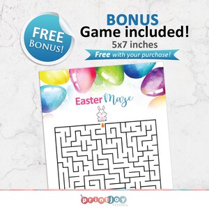 Easter Games Bundle, Easter Printables, Family Games, Easter Print ...