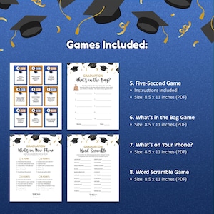 2025 Graduation Games, Graduation Bundle, Class of 2025, Graduation ...