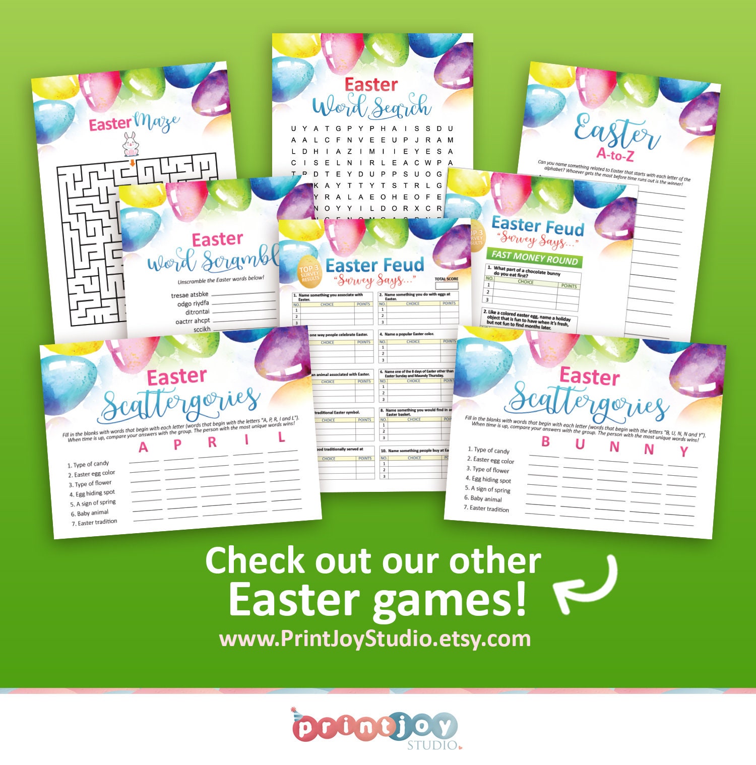 Find the Guest Bingo, Printable Easter Games, Find the Guest Game ...