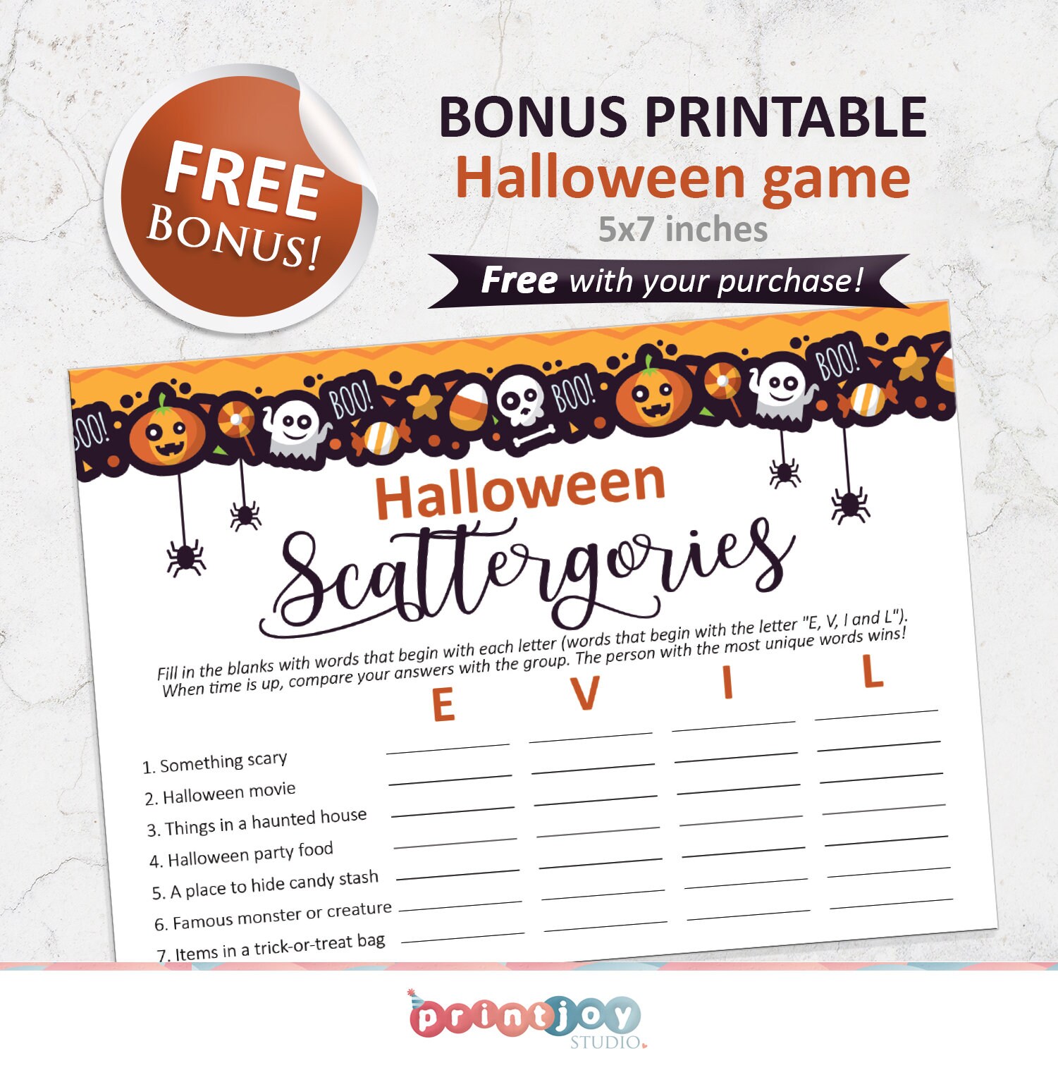 Printable Halloween Game Halloween Party Games Bundle | Etsy