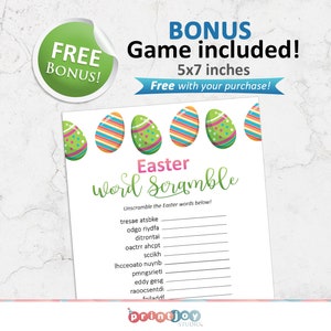 Easter Games, Pass the Gift Game, Pass the Present, Printable Games ...