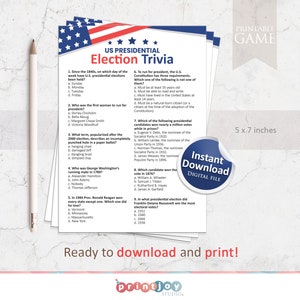 Election Trivia Game, Election Party Games, Election Night Party Ideas ...