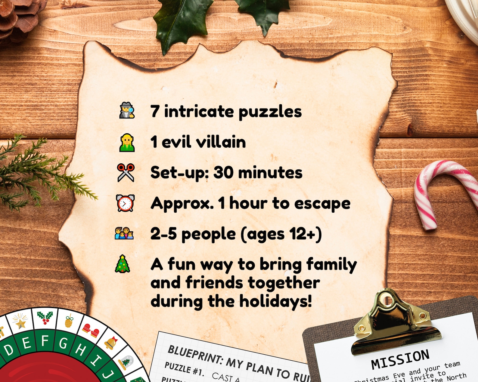Christmas Escape Room Escape Room Kit Escape Room Printable - Etsy