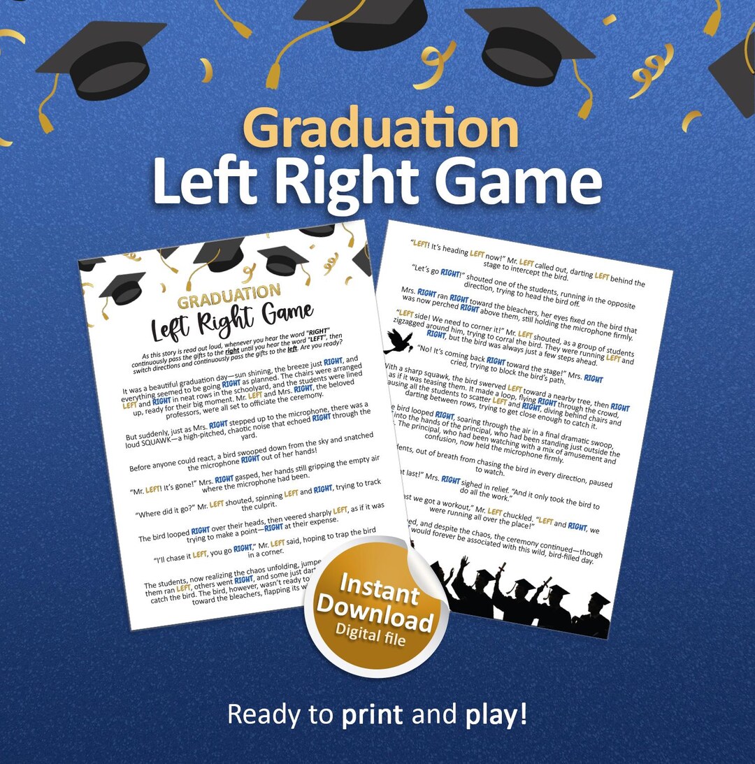 Graduation Pass the Gift Game, Graduation Games, 2026 Graduation Party ...