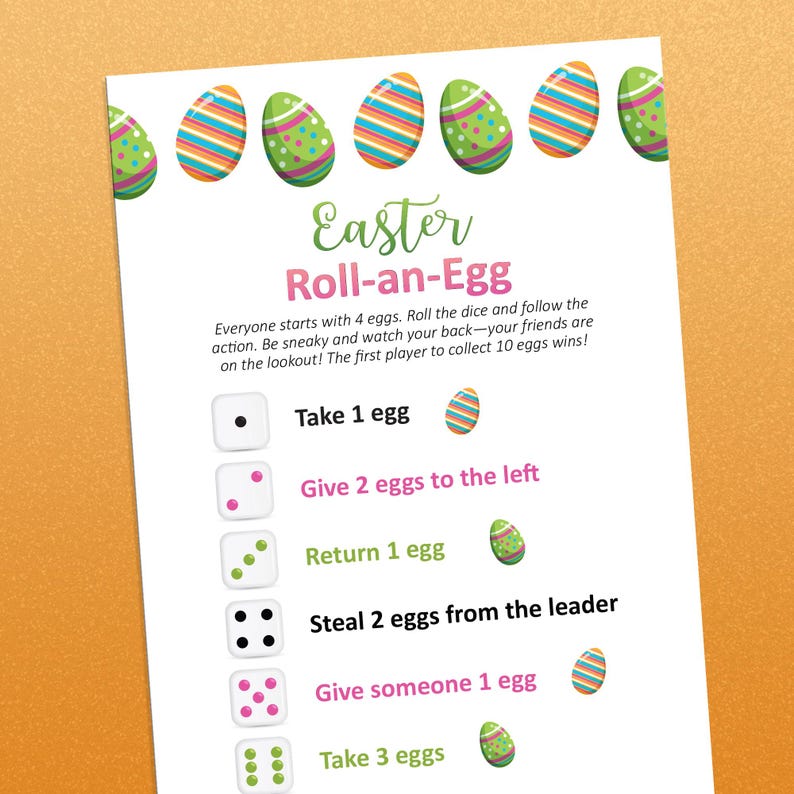 Easter Egg Games, Easter Games Printable Kids, Printable Games, Easter ...