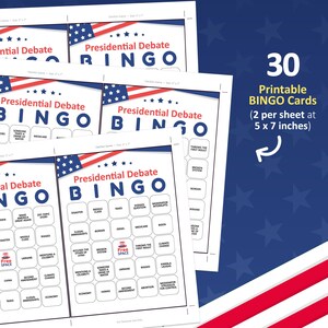 2024 Presidential Debate Bingo Game, Trump Vs. Harris, Printable Games ...