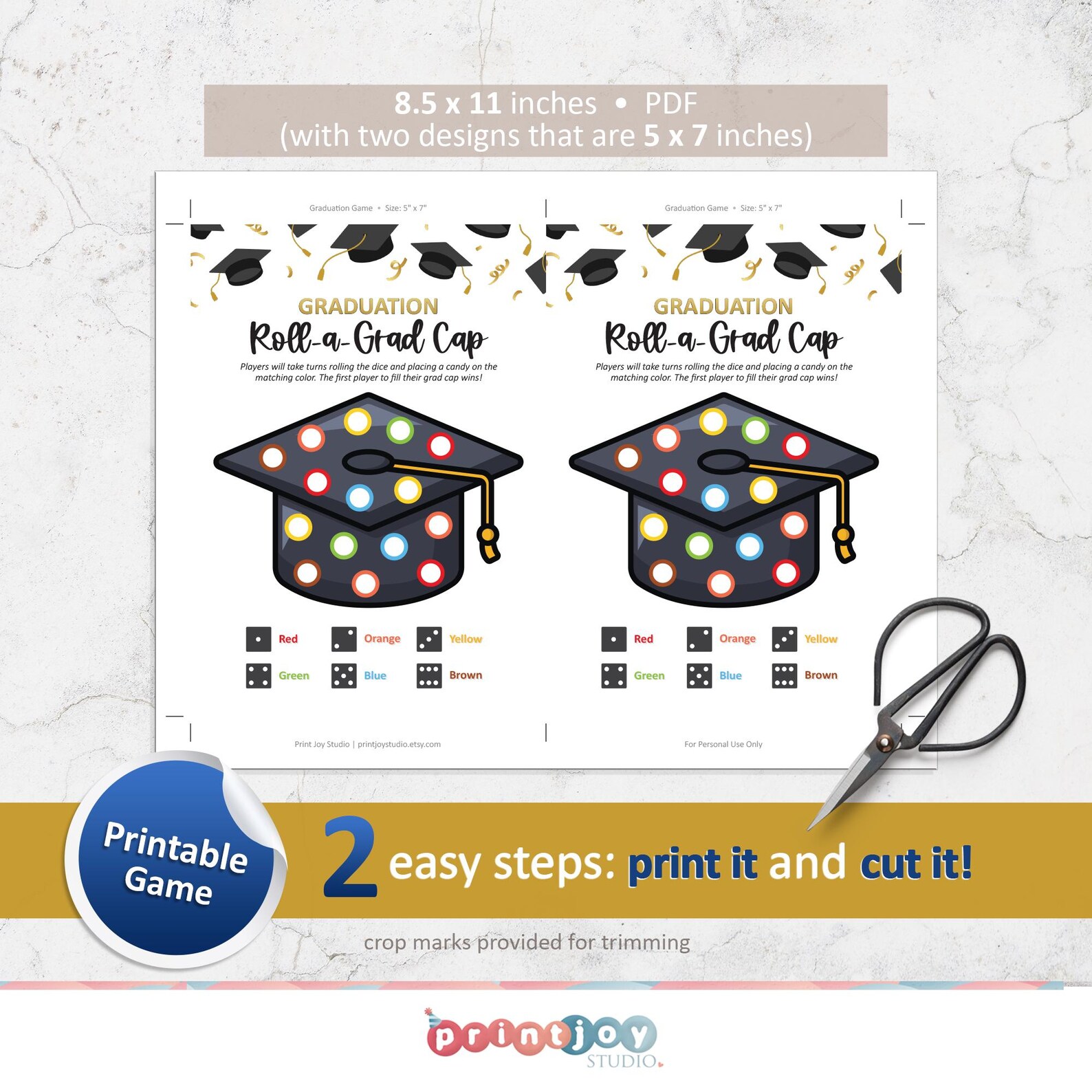 Graduation Dice Game, 2026 Graduation Games, Grad Party, Fun Party Game ...