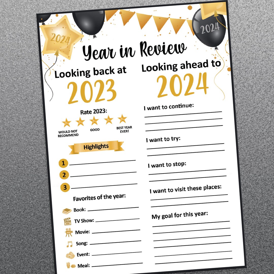 Year in Review, New Year Party Games, Year at a Glance, New Years Eve ...