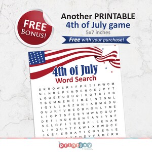 4th of July Printable Game, President Trivia Game, Fourth of July ...