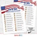 4th of July Printable Game, President Trivia Game, Fourth of July ...