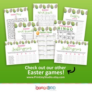 Printable Easter Scavenger Hunt for Kids, Easter Games, Easter for Kids ...