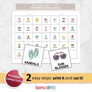 Summer Games, Summer Bingo, Printable Games, Printable Bingo Cards ...