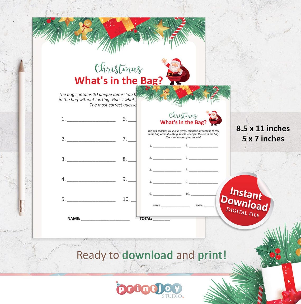 Christmas Whats in the Bag Game, Adult Christmas Games, Christmas Party ...