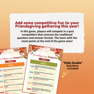 Friendsgiving Games, Friendsgiving Trivia, Thanksgiving Jeoparty, Games ...