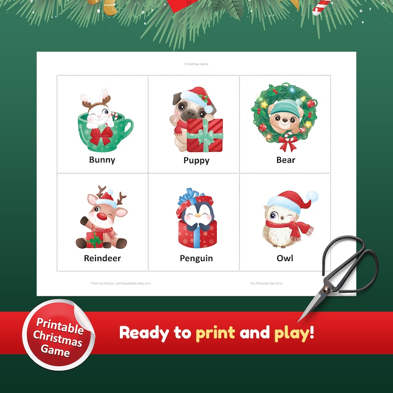Printable Christmas Scavenger Hunt for Kids Toddler - Etsy