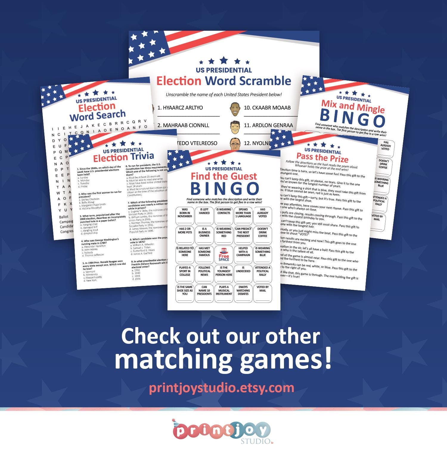 Presidential Word Scramble: A Printable Word Scramble for Election Day ...