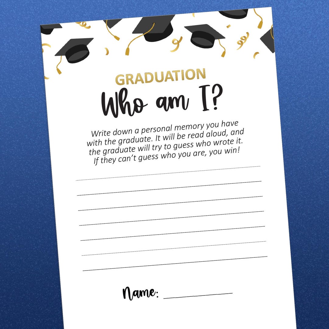 Printable Graduation Games, Graduation Party Games, Class of 2025, Grad ...