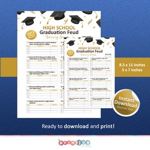 Graduation Party Games, High School Grad, Feud Game, 2025 Grad Party ...