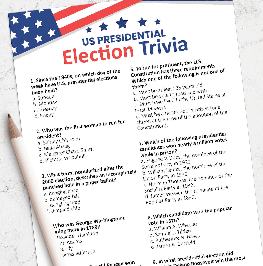 Election Trivia Game, Election Party Games, Election Night Party Ideas ...