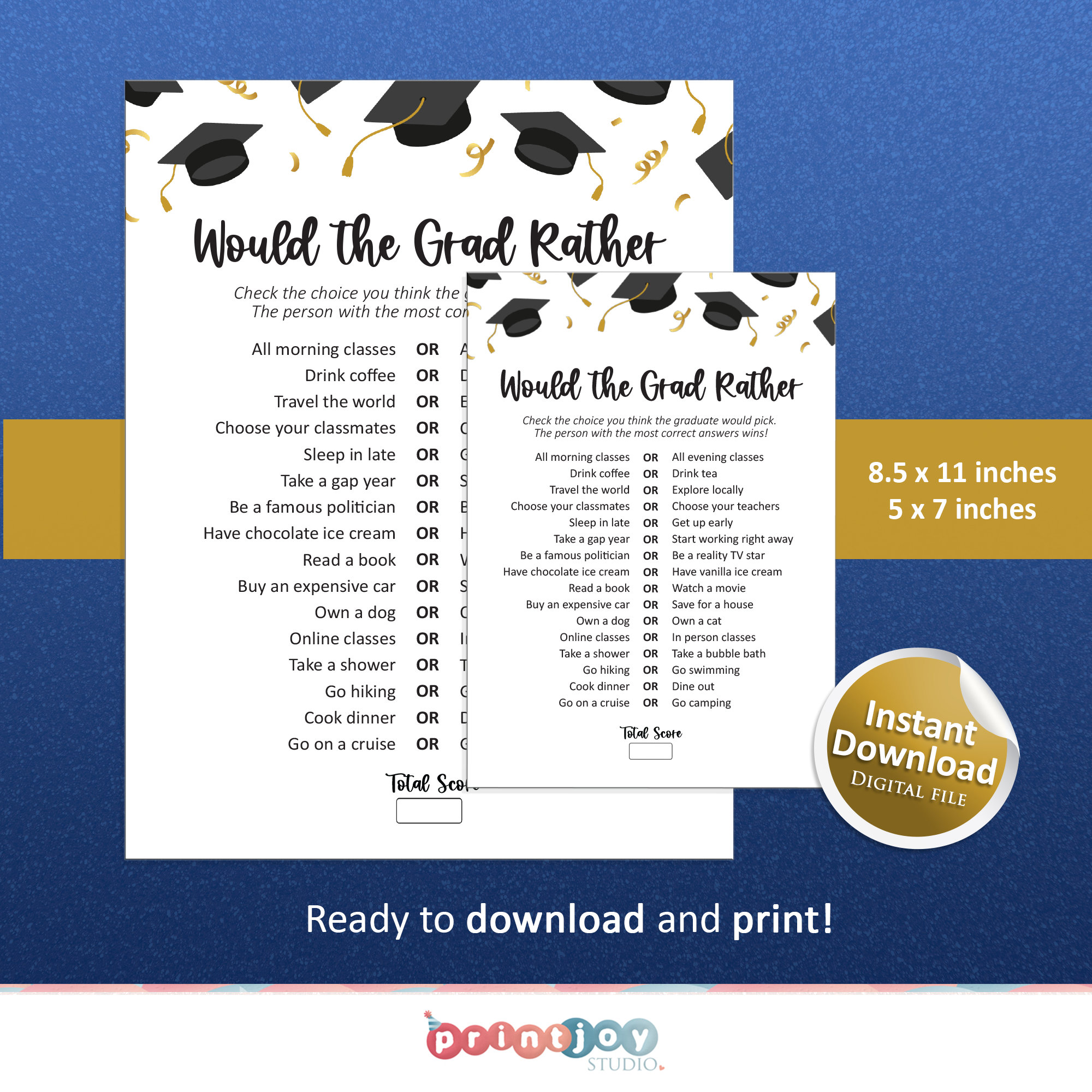 How Well Do You Know the Graduate, Graduation Game, Would You Rather ...