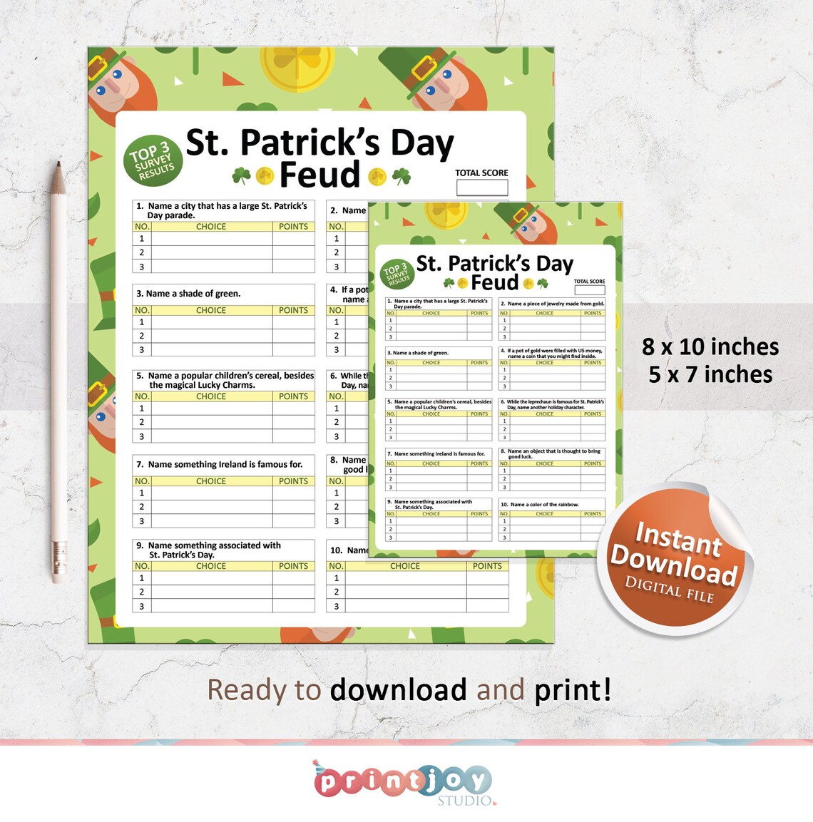 St Patricks Day Game, Family Feud Game, Saint Patricks Day, Family ...