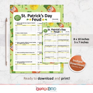 St Patricks Day Game, Family Feud Game, Saint Patricks Day, Family ...