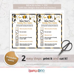 New Years Games, Candy Dice Game, New Year Party Games, New Years Eve ...