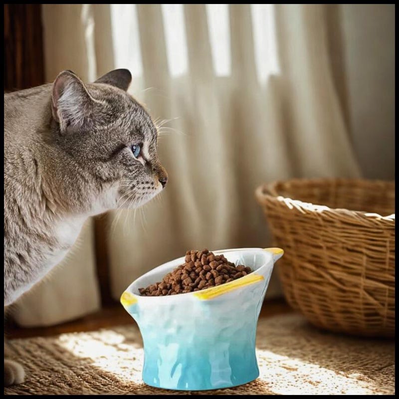 Cat and Fish Bowl - Etsy