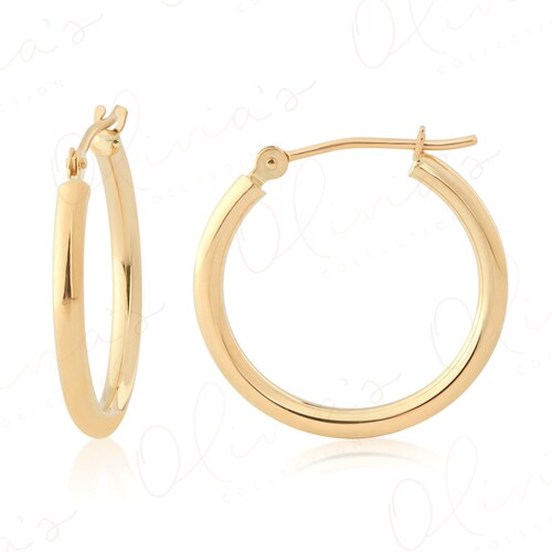 14K White Gold Heart Hoop Earrings Love - Etsy